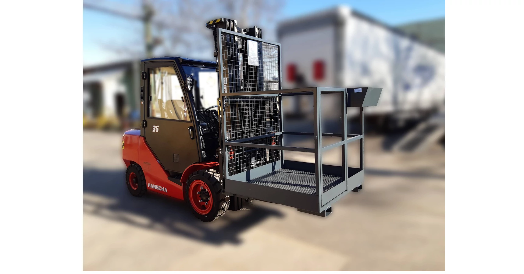 TARGONCAVILLÁRA HÚZHATÓ SZERELŐKOSÁR (2 személyes) - Niketrans Targonca ...