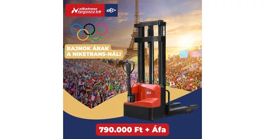 HC 1,2 tonnás elektromos gyalogkíséretű targonca